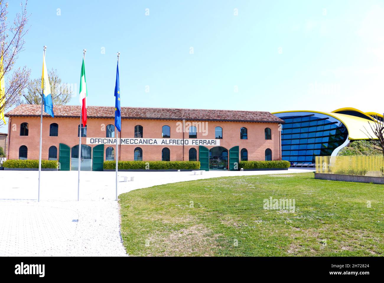 Modène, Italie, 1er avril 2019 - Museo Enzo Ferrari à Modène.La maison ...