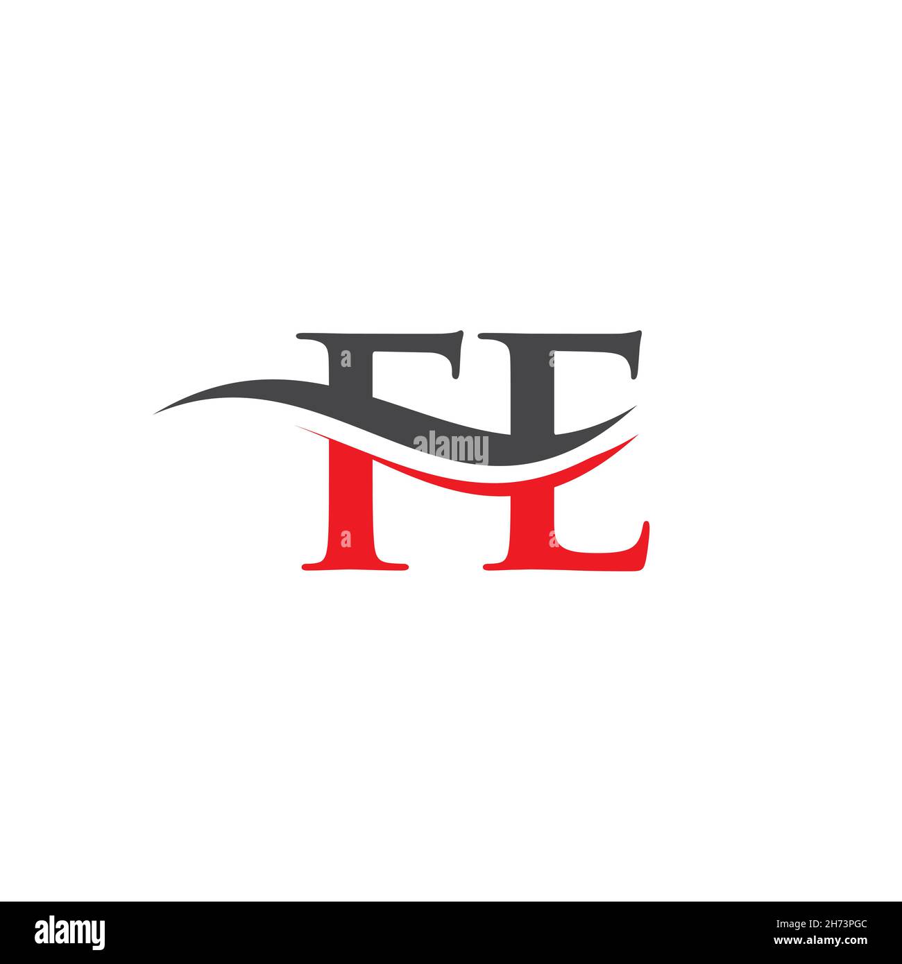 Lettre fe logo Banque d'images vectorielles - Alamy