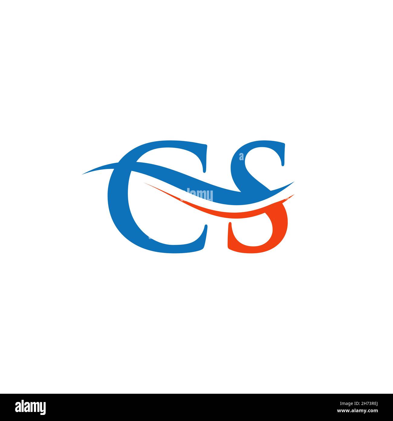 Design moderne du logo CS pour l'identité de l'entreprise et de l ...