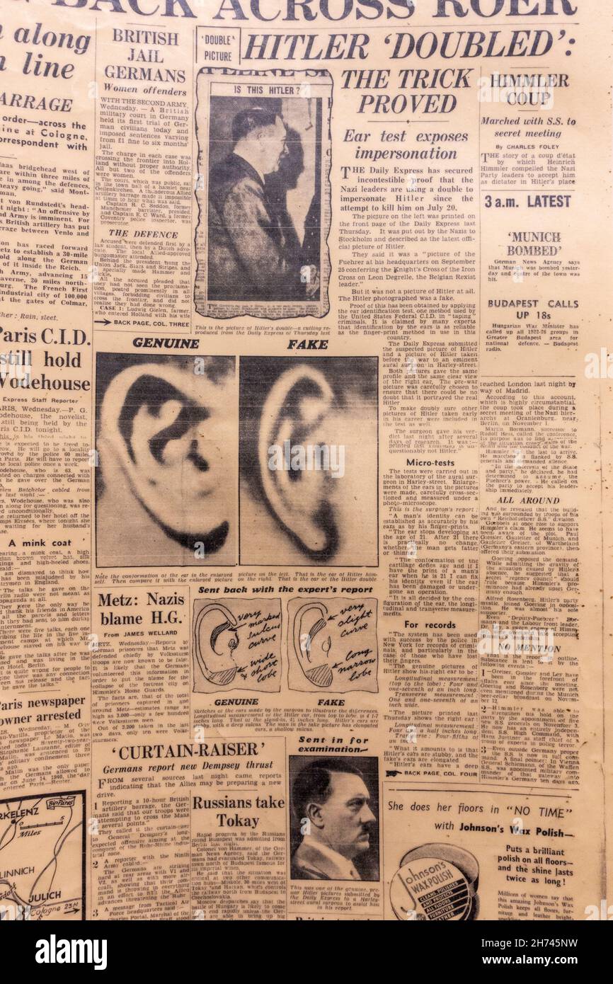 Adolf hitler newspaper Banque de photographies et d’images à haute ...