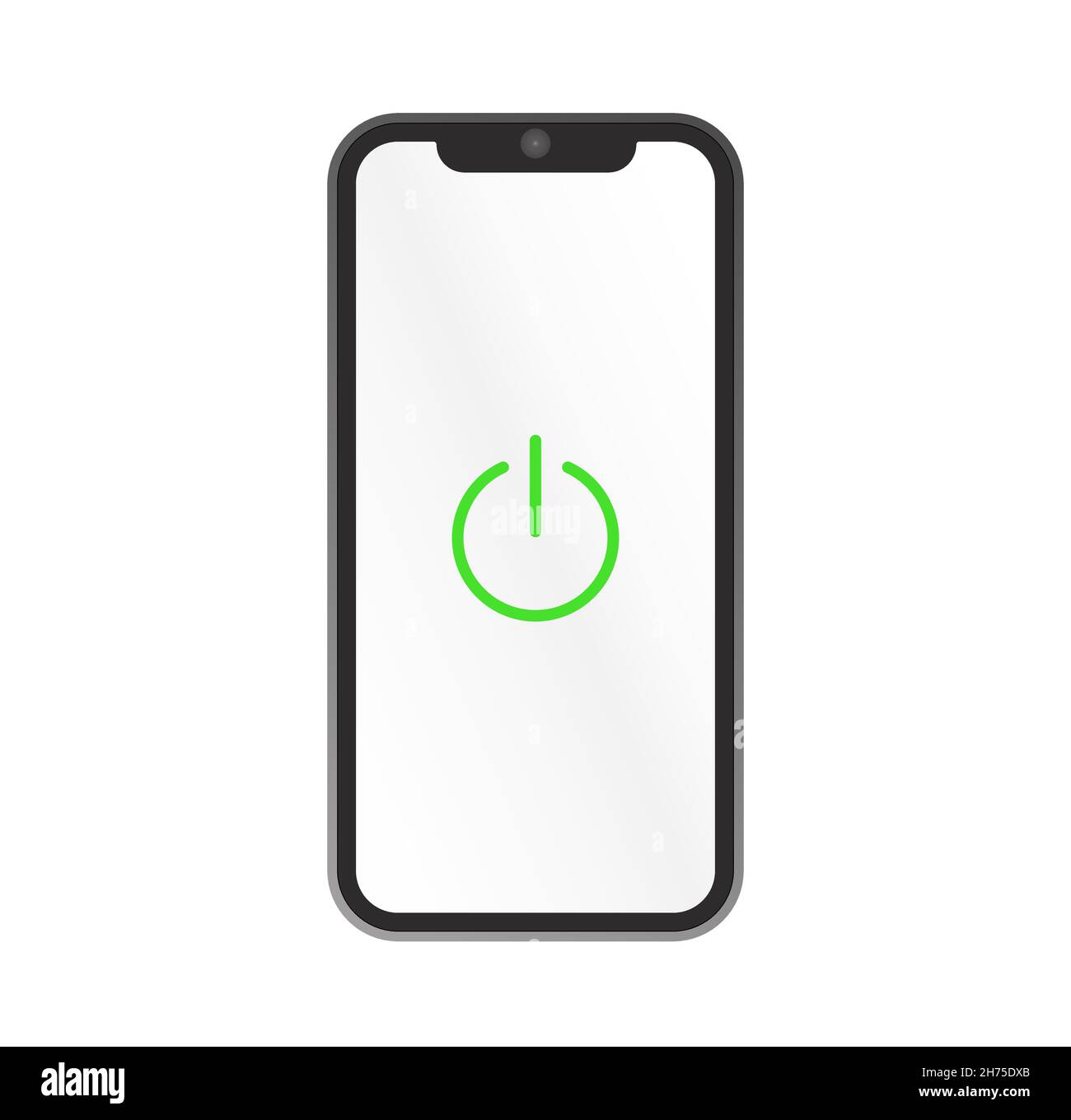 Allumer, allumer, allumer, ouvrir, téléphone mobile,Smartphone, allumer ...