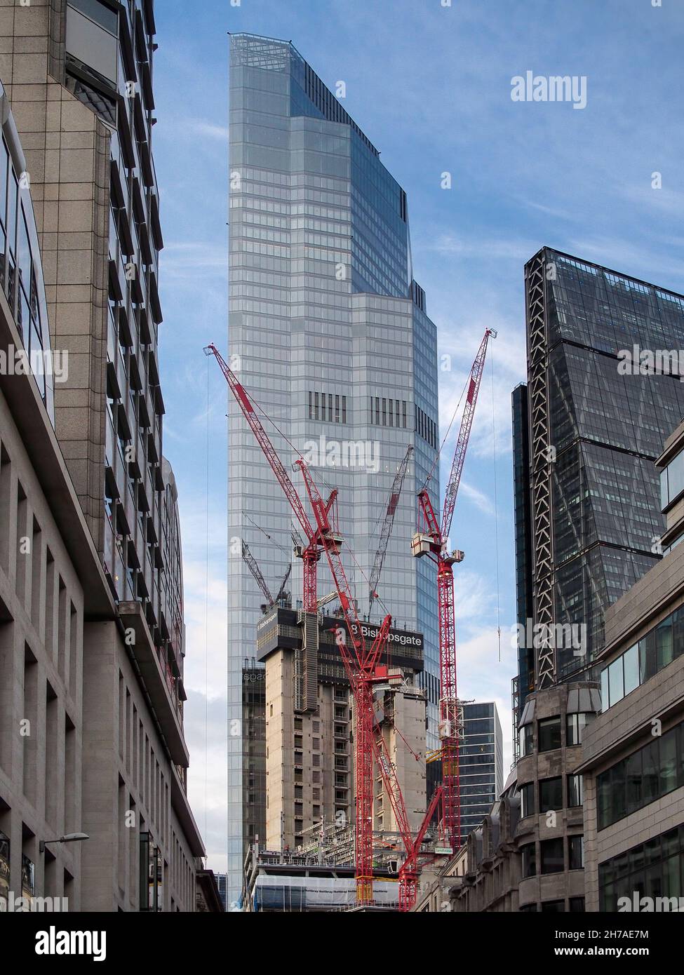 8 chantier de construction de bishopsgate Banque de photographies et d’images à haute résolution ...