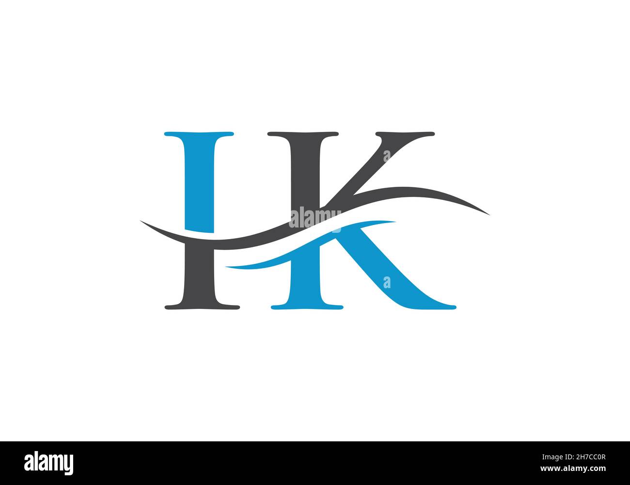 Logo IK.Monogramme lettre IK logo design Vector.Logo IK Letter avec un ...