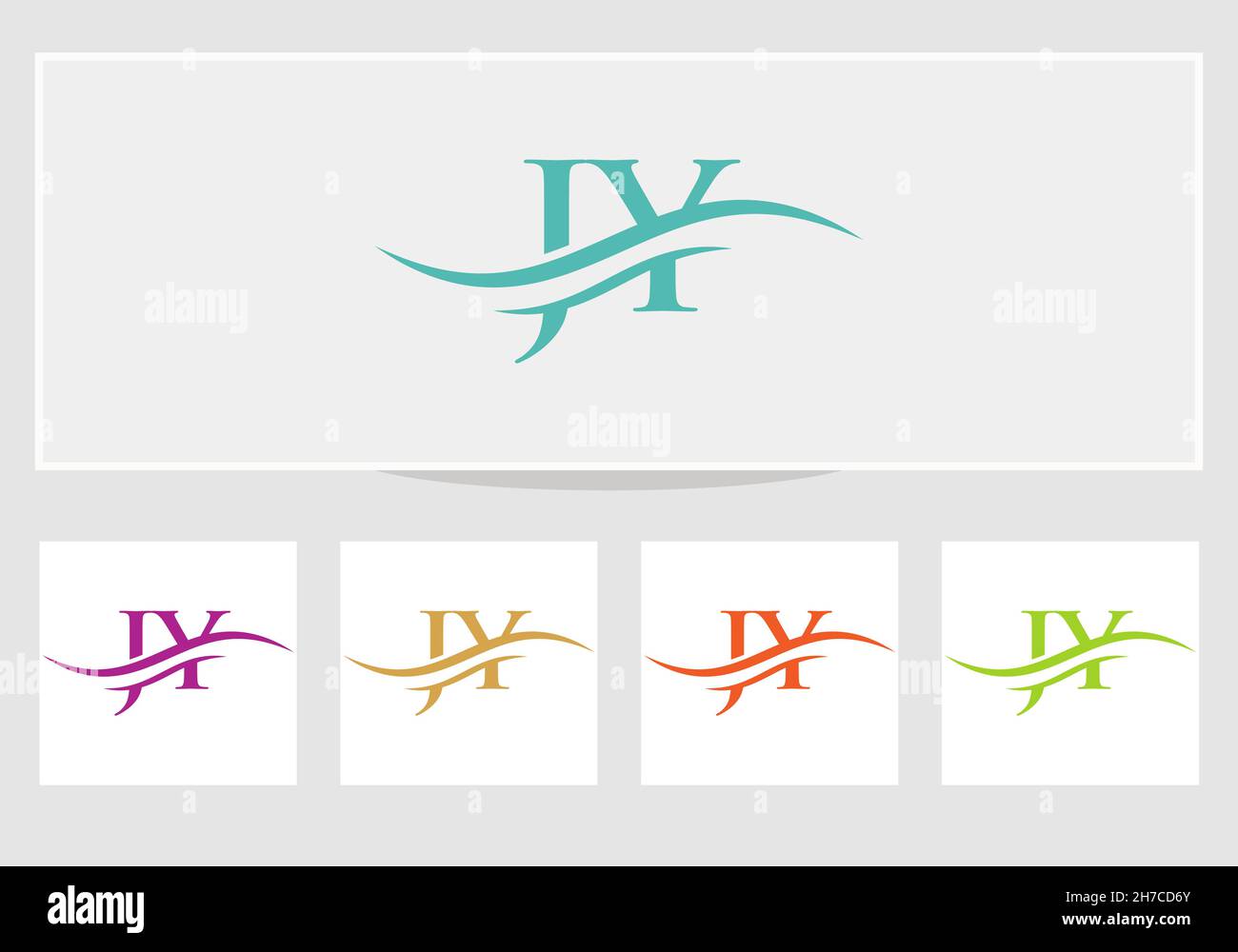 Modèle de vecteur de logo lié à une lettre JY initiale.Logo Swoosh ...