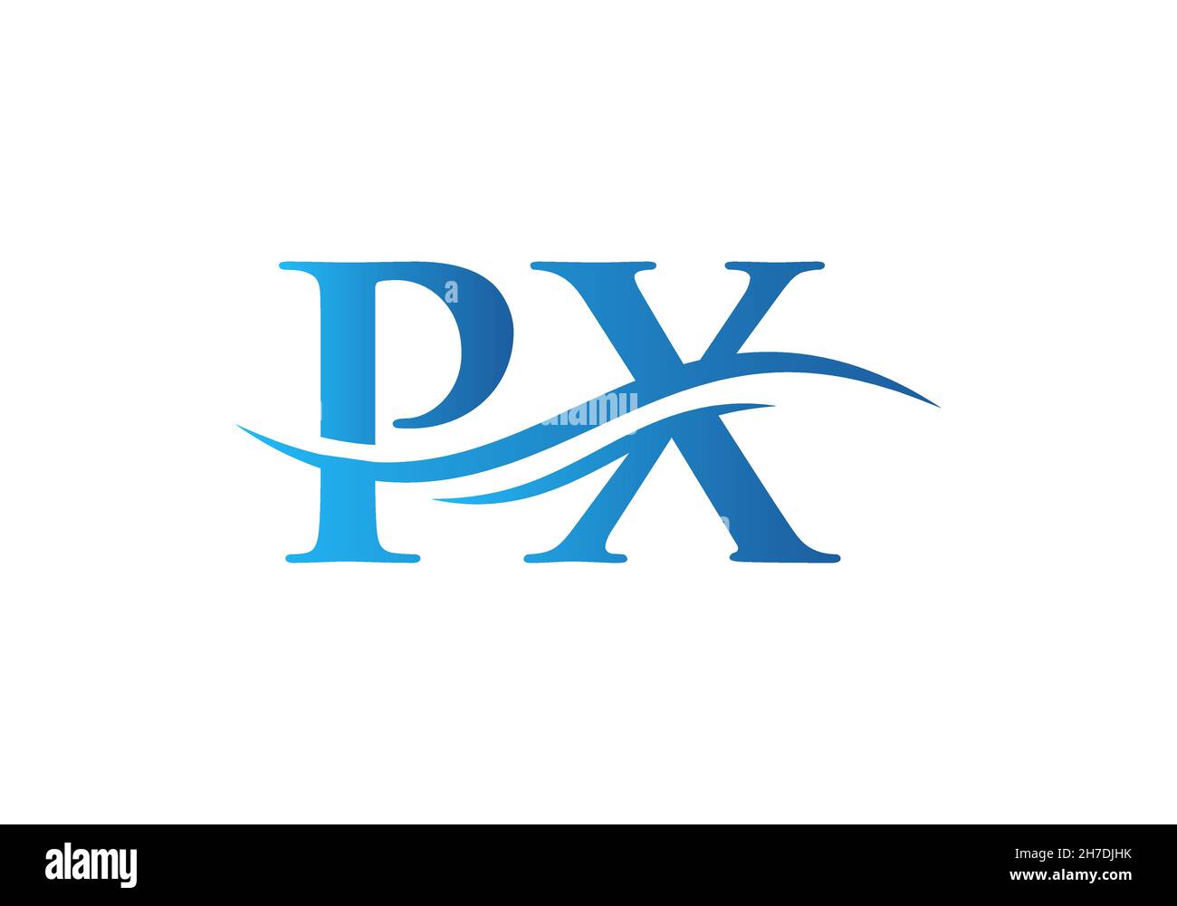 Logo PX.Monogramme lettre PX logo design Vector.Logo PX lettre avec un ...