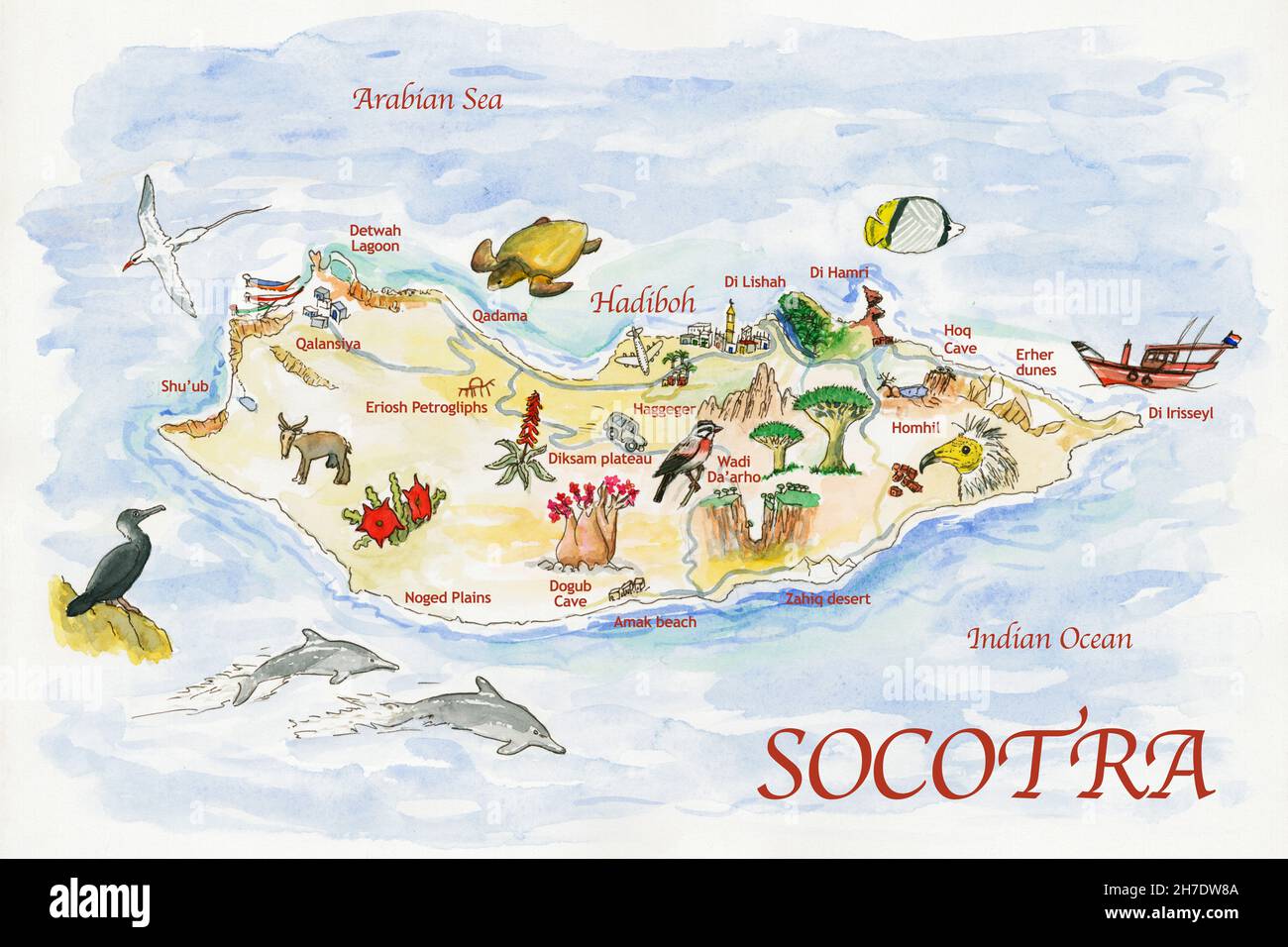 Carte de socotra Banque de photographies et d’images à haute résolution ...