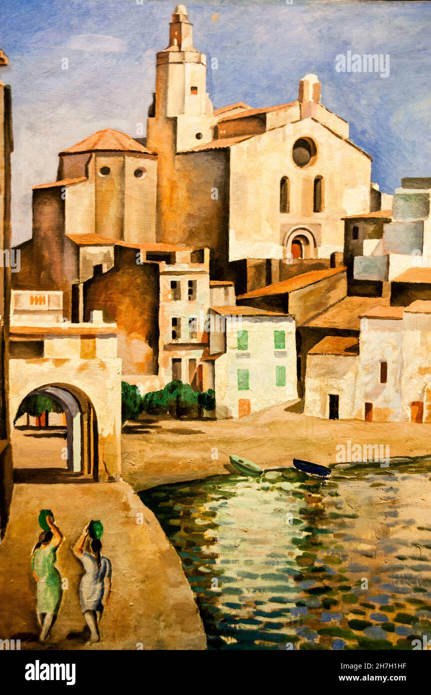 Peinture post-impressionniste de Salvador Dalí Portdogue Port Alguer ...