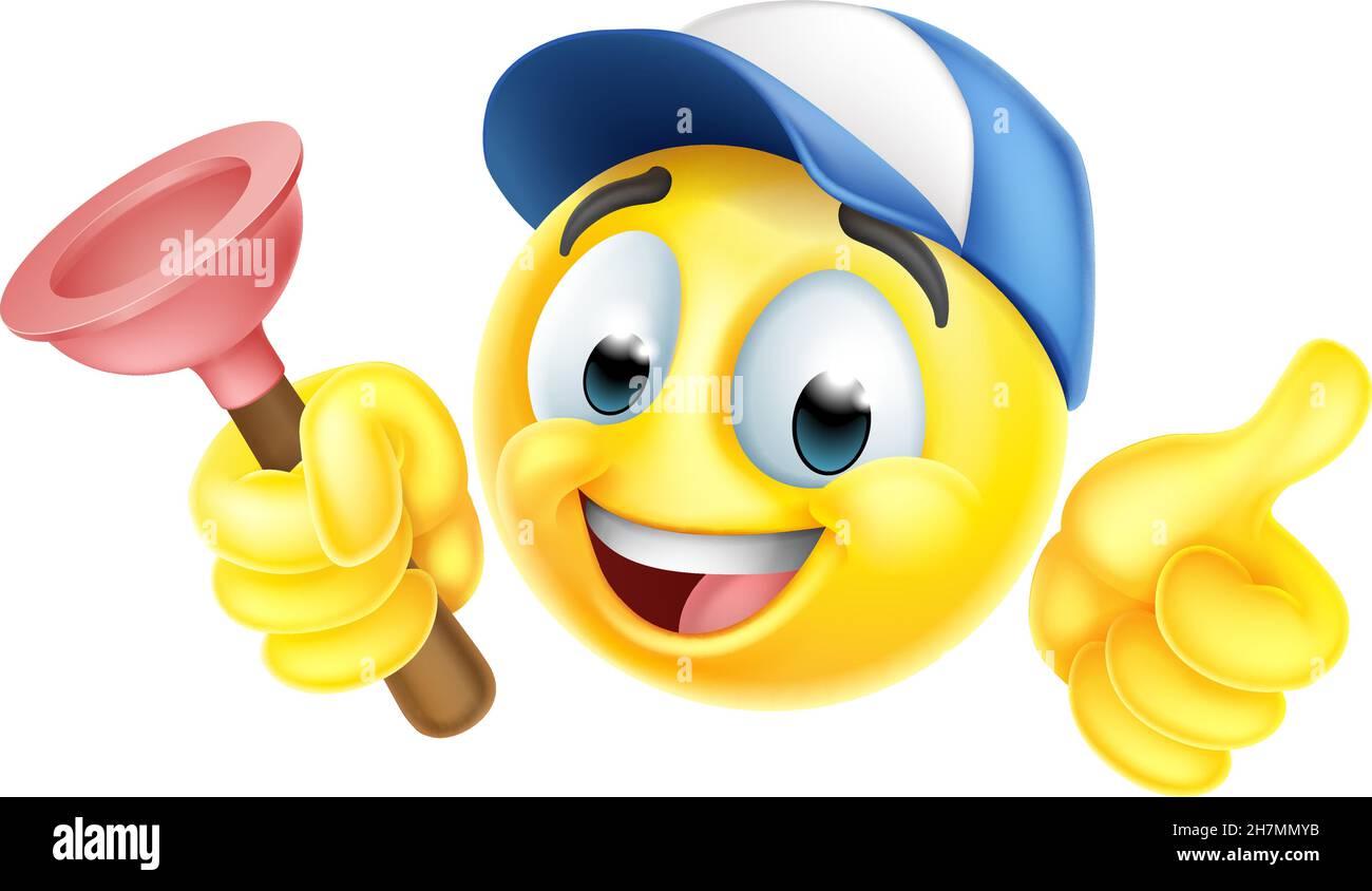 Hand holding smiley face emoticon Banque d'images vectorielles - Alamy