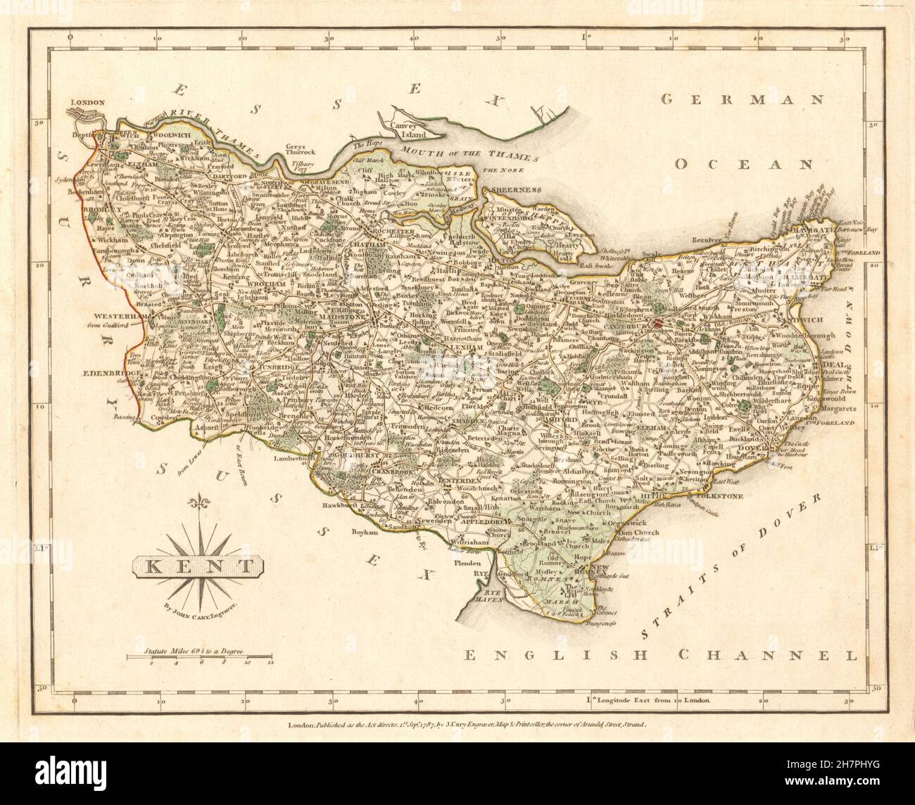 Carte du nouveau kent Banque de photographies et d’images à haute ...
