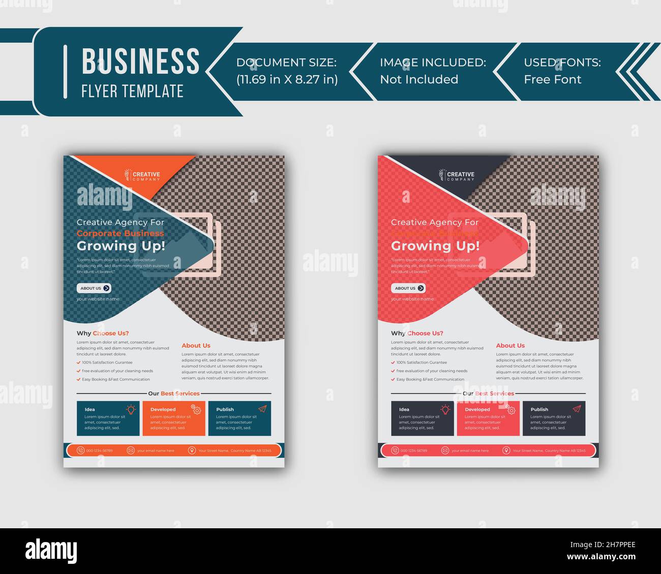 Modèle de circulaire Creative Business, conception d'affiche ...