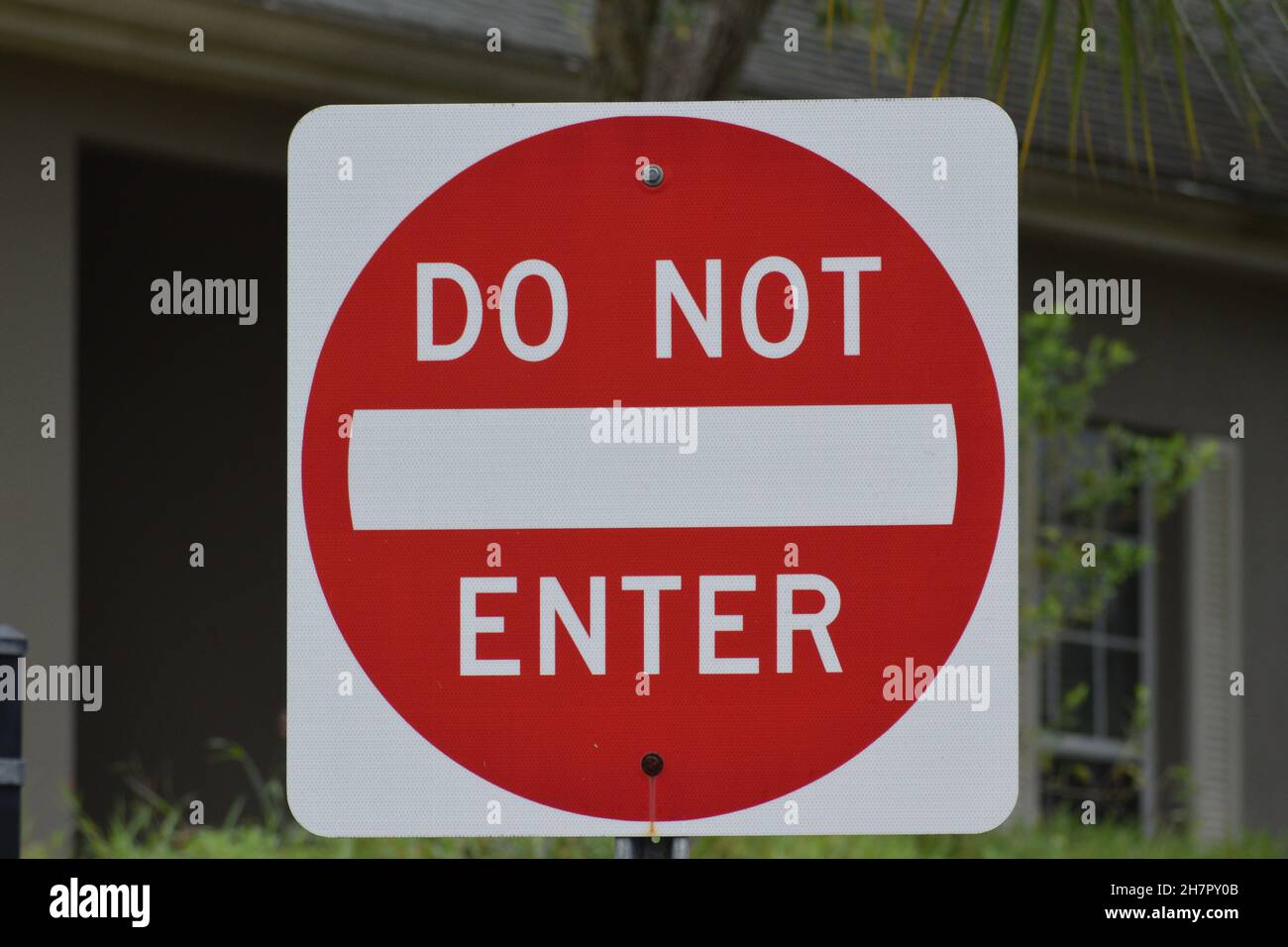 Panneau de signalisation interdit Banque de photographies et d’images à ...