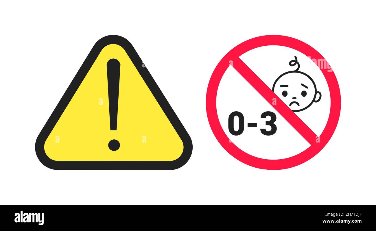 Pictogramme interdit aux enfants Banque d'images vectorielles - Alamy