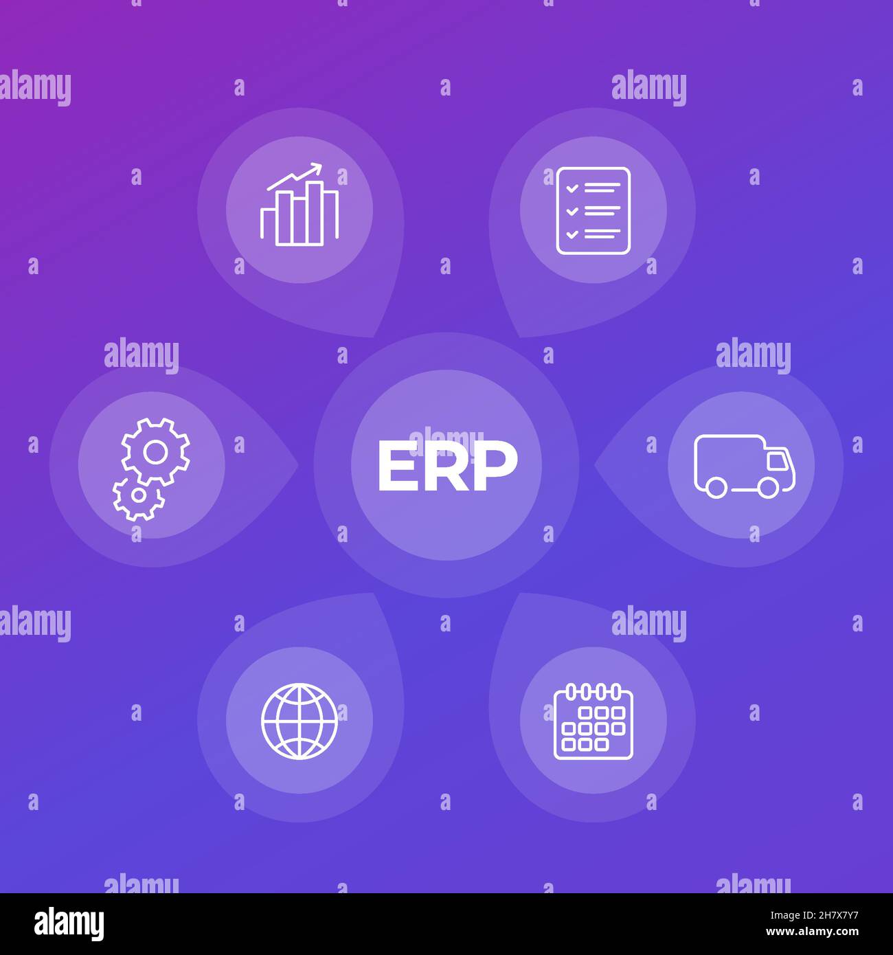 Logiciel Erp Banque d'images vectorielles - Alamy