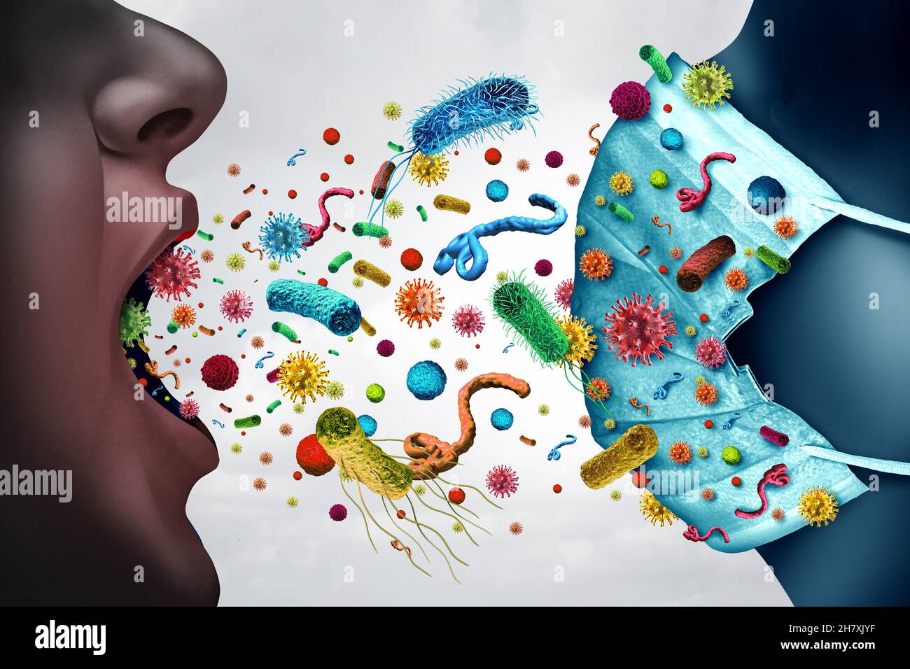 Concept de prévention des maladies avec les agents pathogènes ...