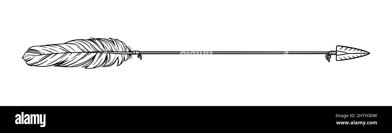 Pointe de flèche indienne Banque d'images vectorielles - Alamy