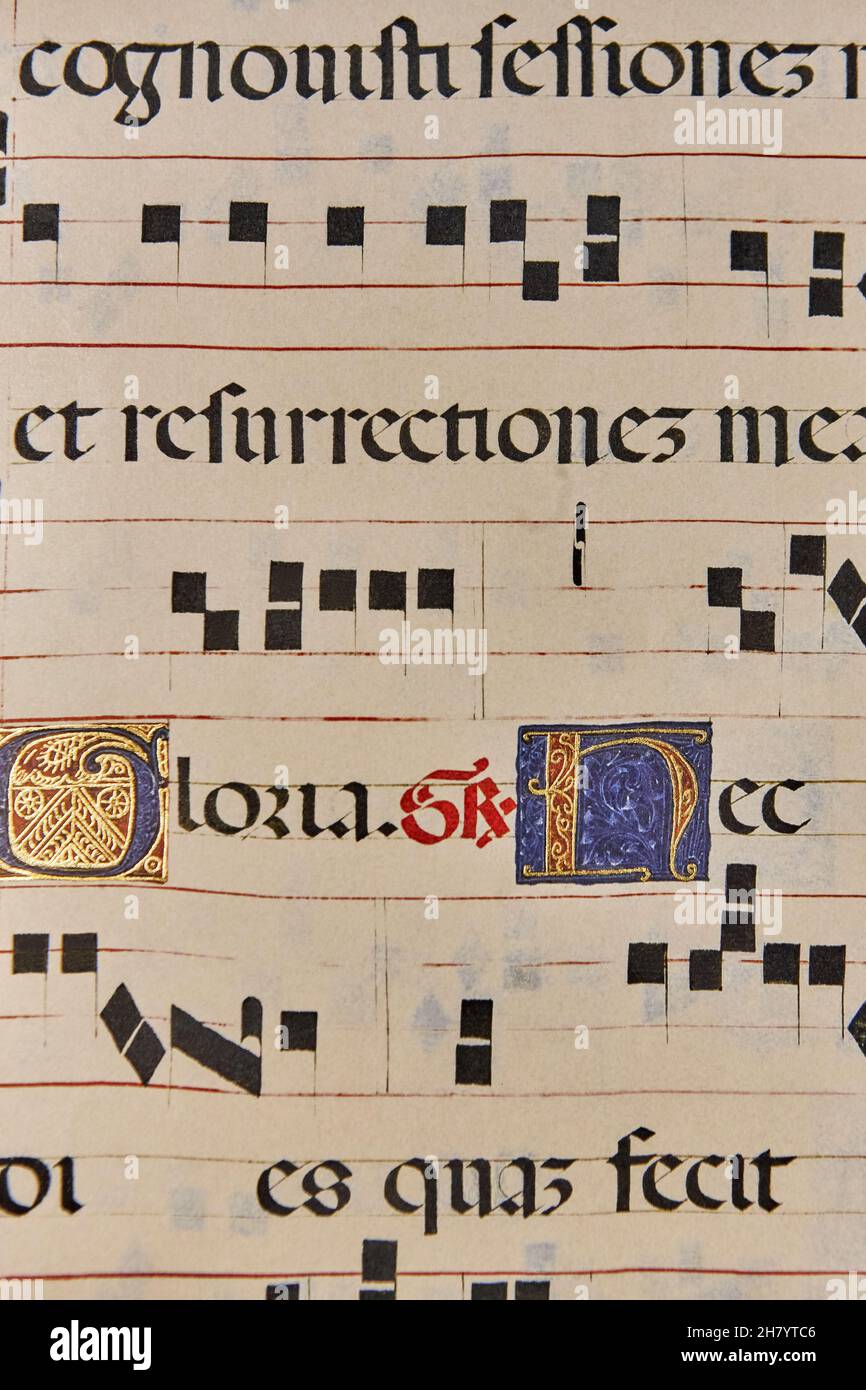 Calligraphie manuscrite latine antique.Ancien manuscrit de lettre ...