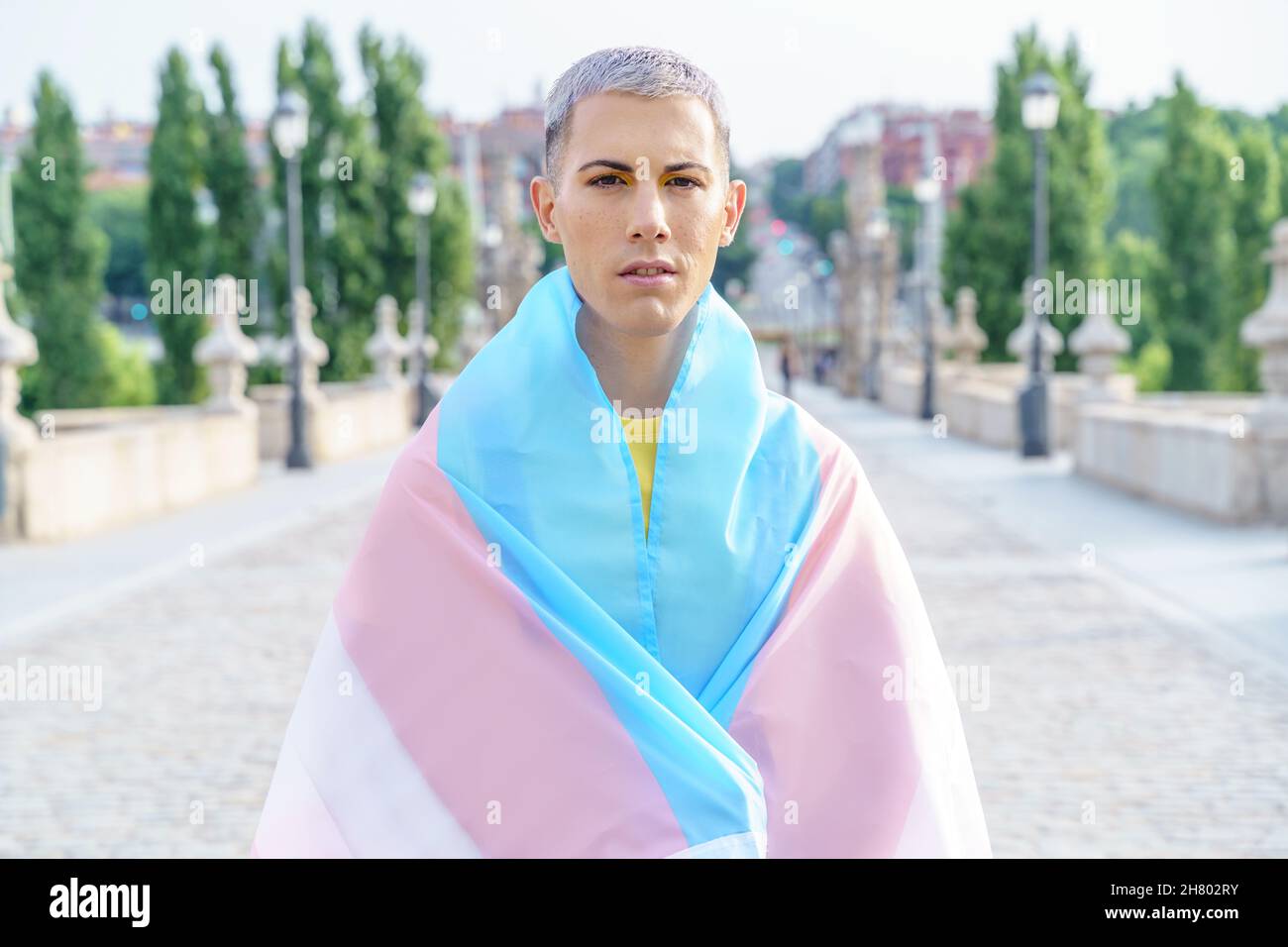 Transgender pride flag Banque de photographies et d’images à haute ...