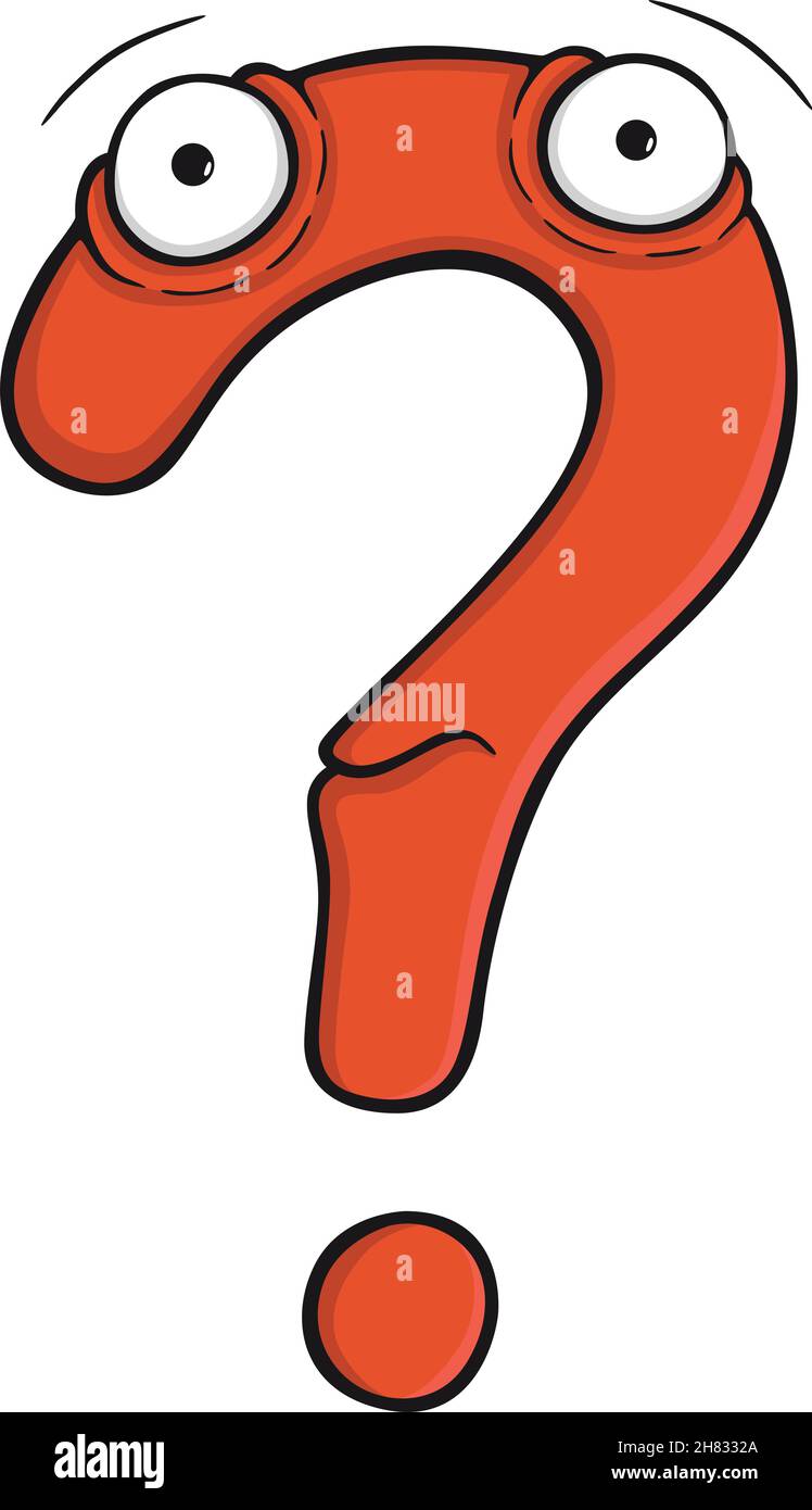 Face du point d'interrogation, illustration du vecteur de caractères ...