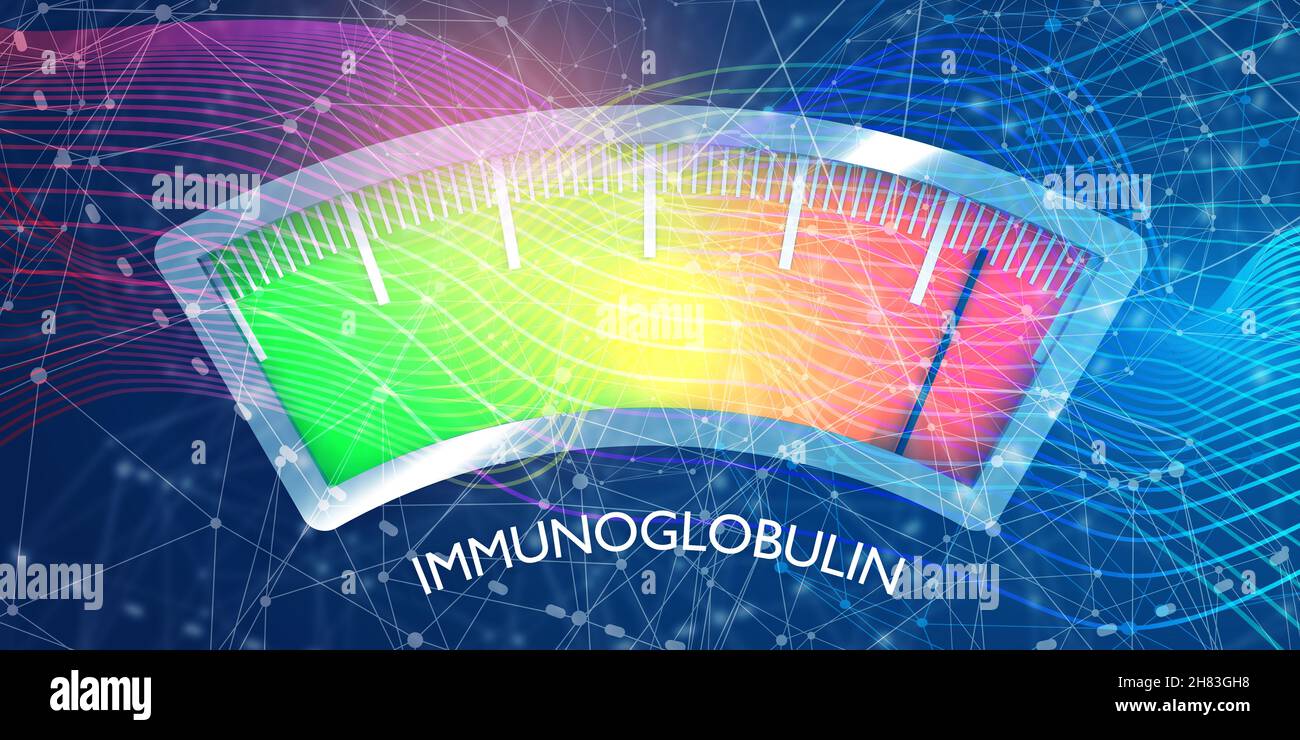Échelle de niveau d'immunoglobulines avec flèche. L'icône de l'appareil ... Échelle de niveau d'immunoglobulines avec flèche. L'icône de l'appareil ...