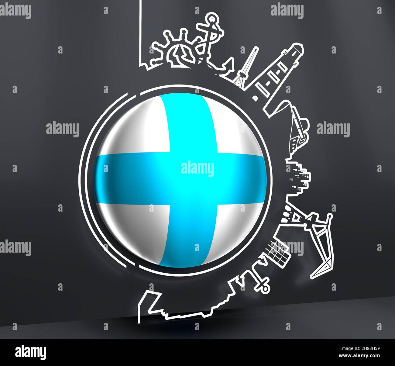 Entourez avec le transport maritime et voyagez les silhouettes ...