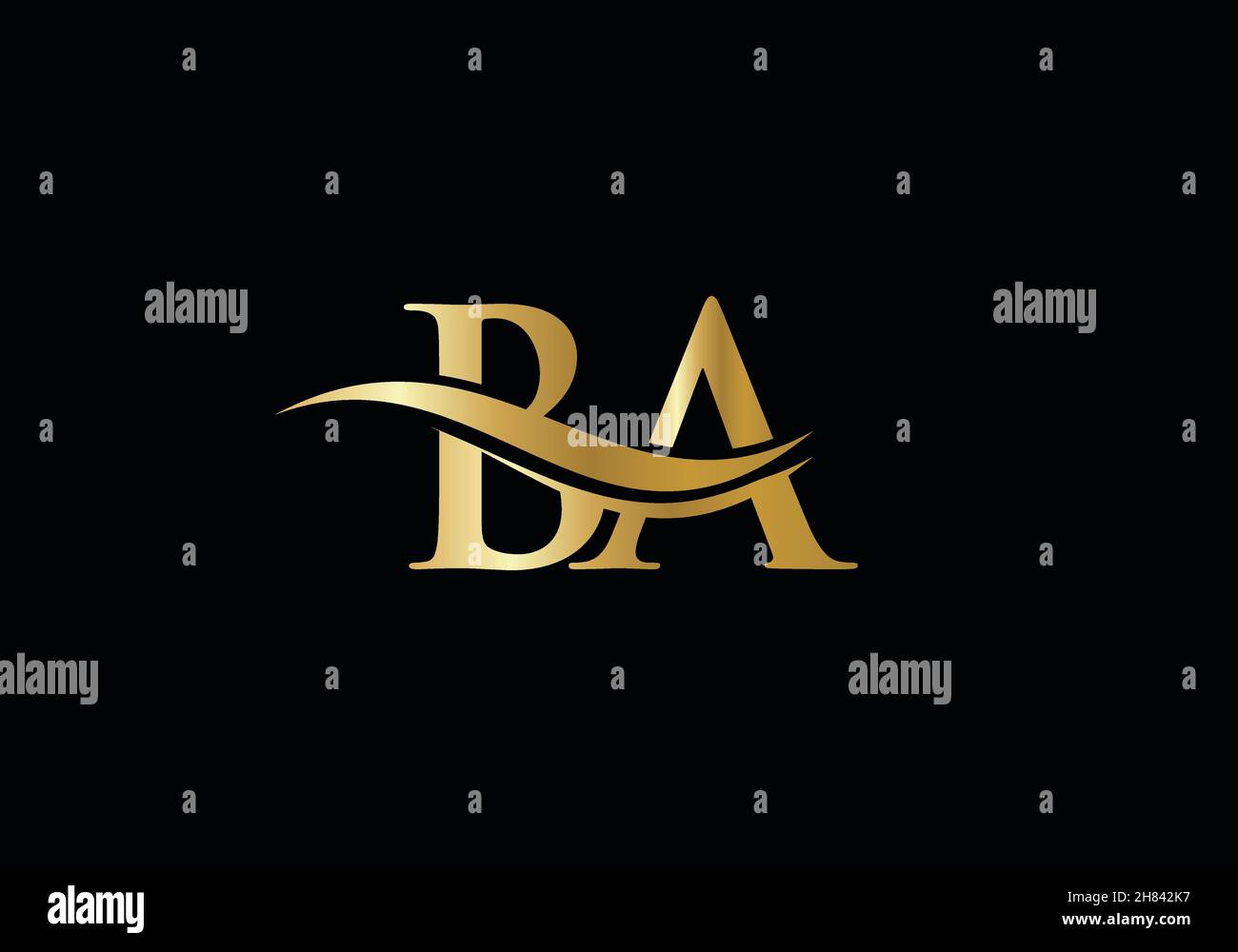 Ba logo design Banque de photographies et d’images à haute résolution ...