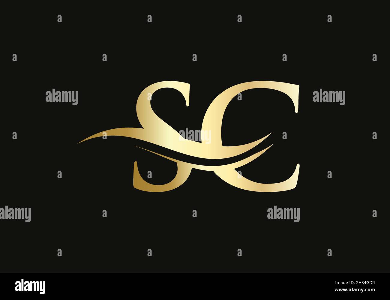 Lettre sc logo Banque de photographies et d’images à haute résolution ...