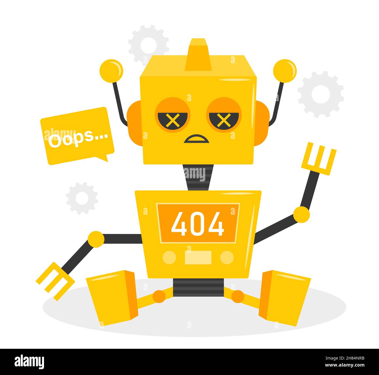 Broken robot Banque d'images détourées - Alamy