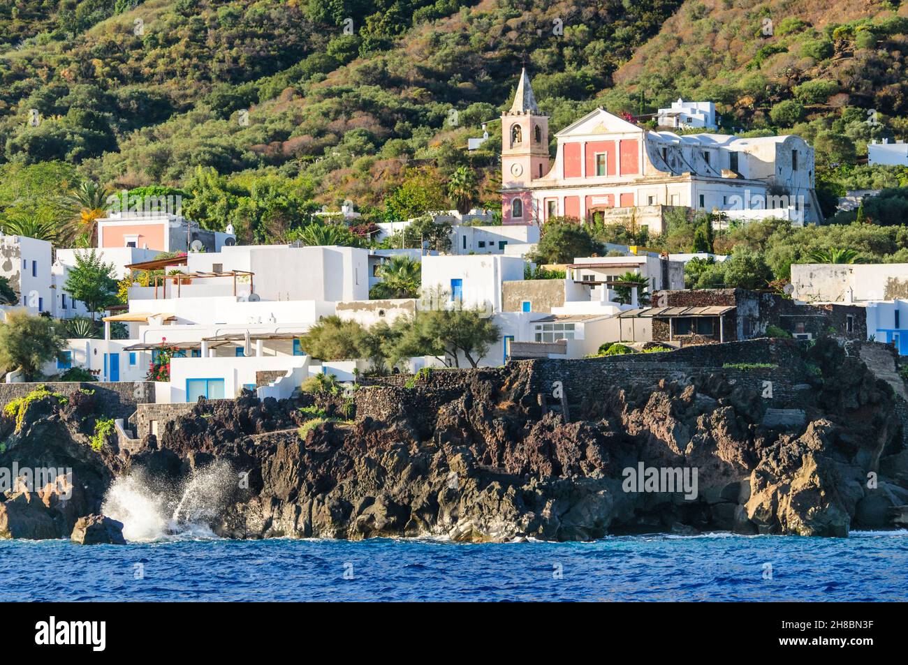 Stromboli village Banque de photographies et d’images à haute ...