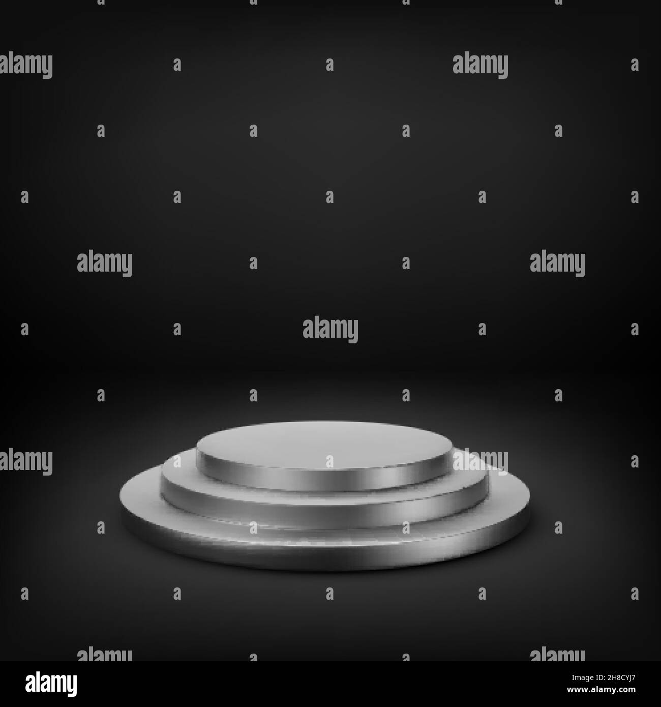 Podium vide Banque d'images noir et blanc - Alamy