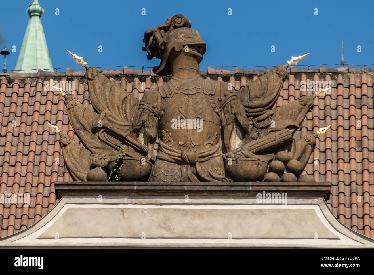 Ignaz Platzer la sculpture de tropaion de l'ancien sur une plinthe sur ...