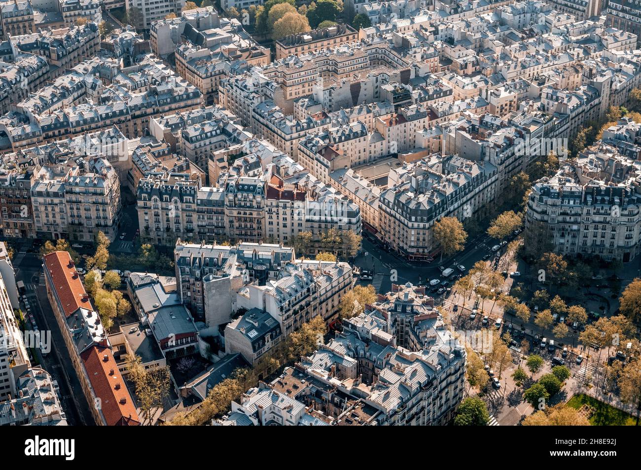 Toits de paris avec tour eiffel Banque de photographies et d’images à ...