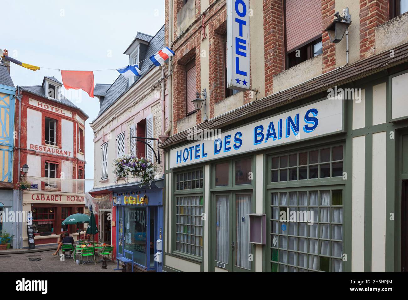 France, Calvados (14), Villerville, lieu de tournage du film un sune en ...