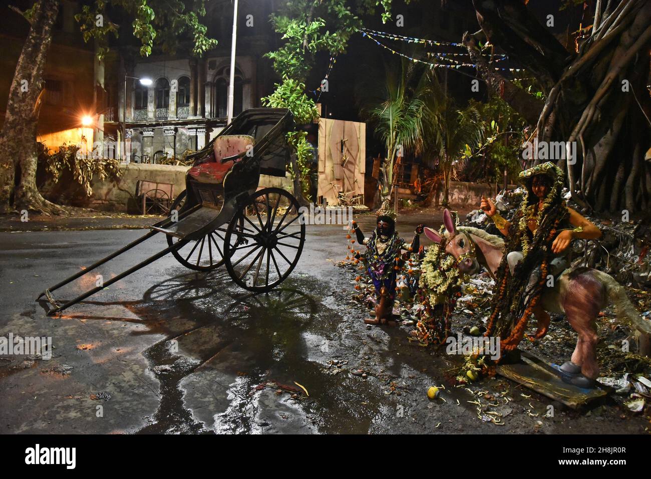 Les tireurs de pousse-pousse de Kolkata.La métropole dense est l'un des ...
