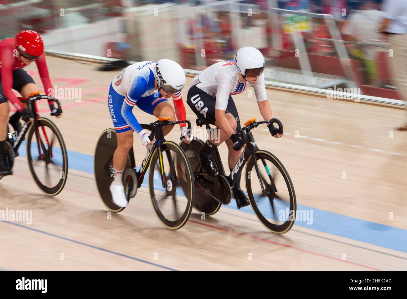 Jennifer Valente, des États-Unis, gagnante éventuelle de la médaille d ...