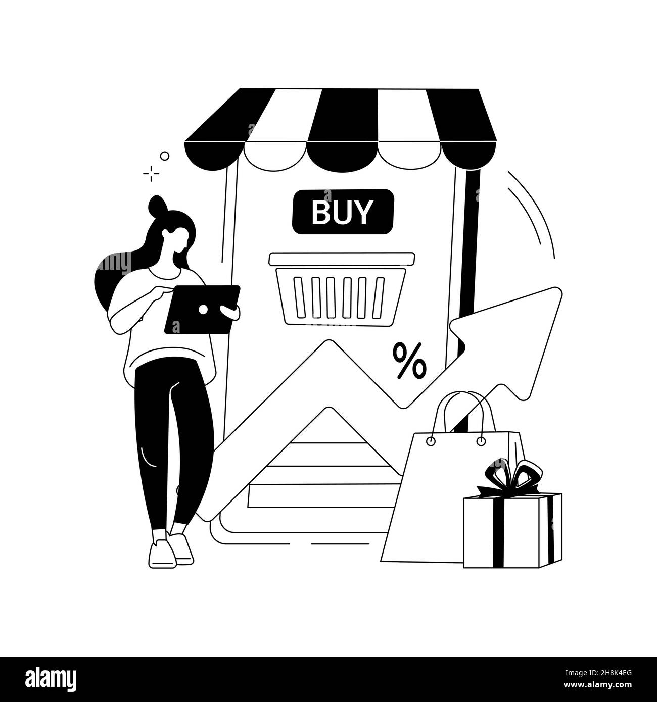 Illustration vectorielle abstraite de concept de la société de ...