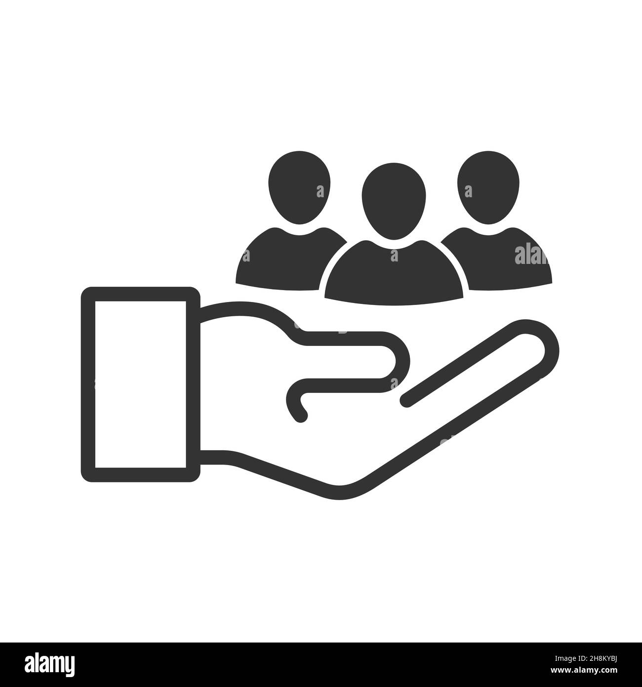 Icône de service client isolée sur fond blanc.Illustration vectorielle ...