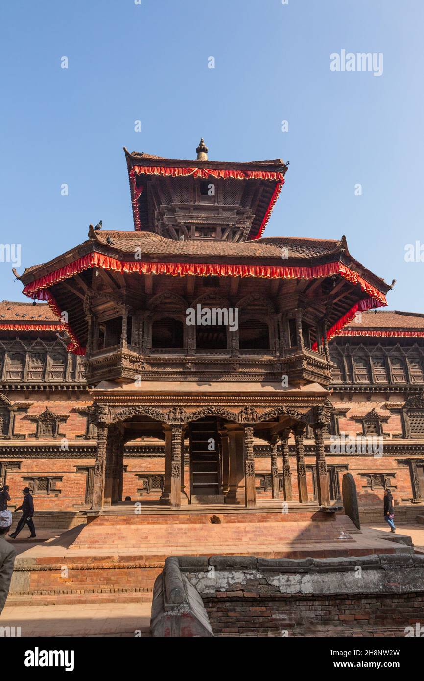 Le pavillon Chyasalin Mandap sur la place Durbar, dans la ville ...