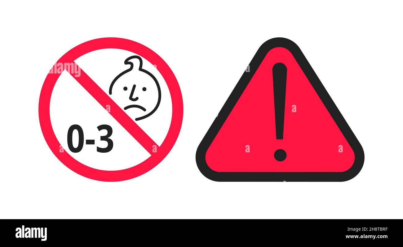 Pictogramme interdit aux enfants Banque d'images vectorielles - Alamy