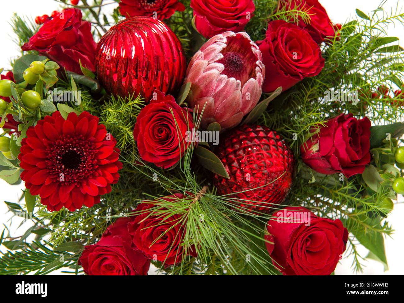 Bouquet de fleurs rouges Banque de photographies et d’images à haute ...