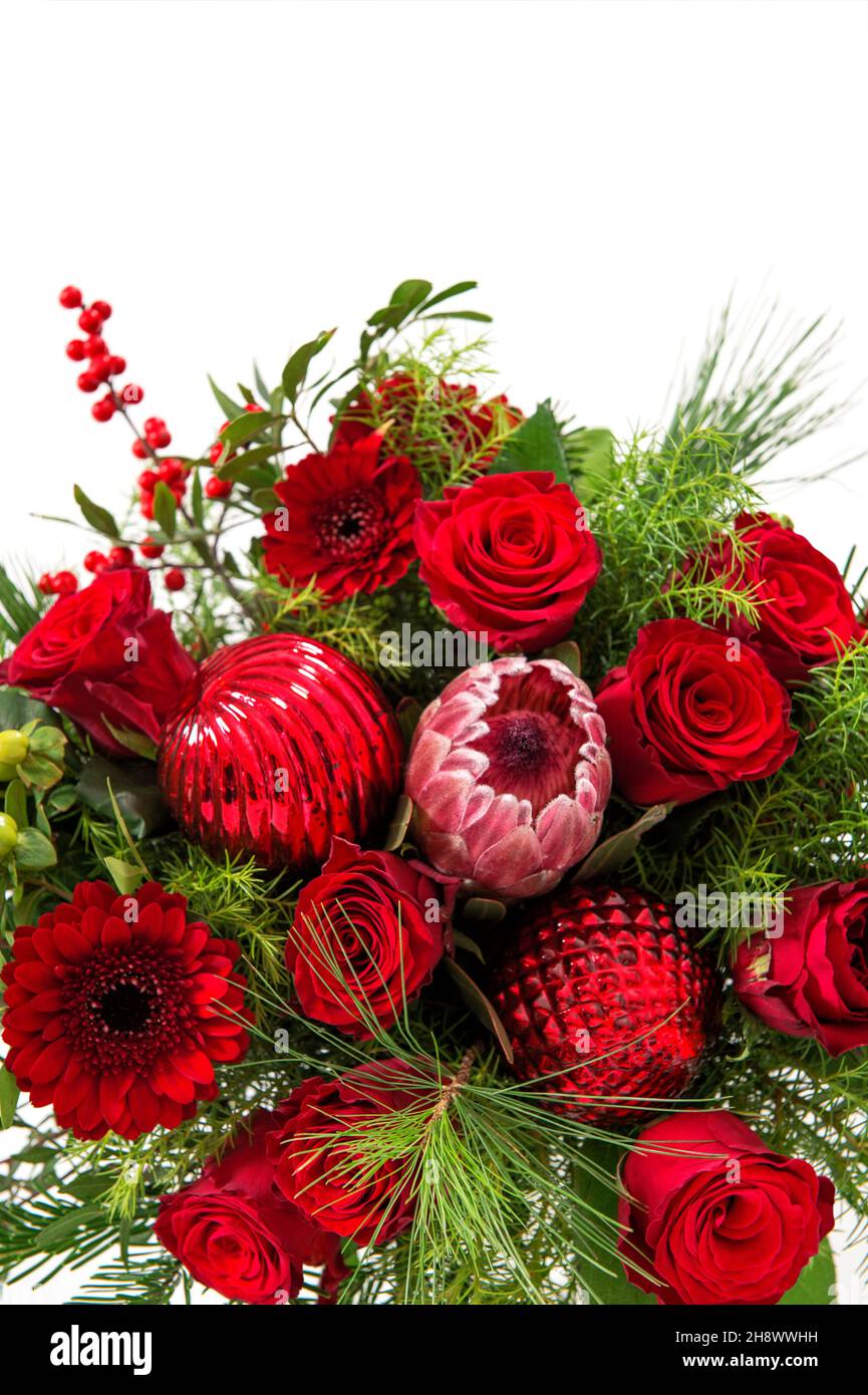 Bouquet de fleurs rouges Banque de photographies et d’images à haute ...