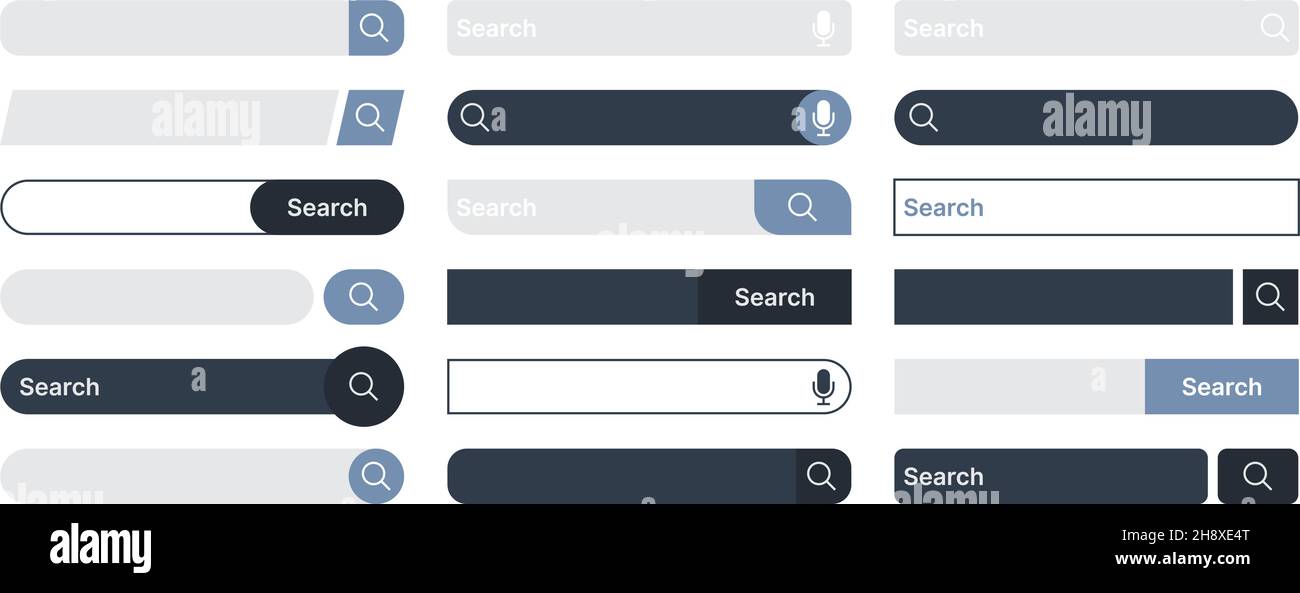 Barre de recherche.Éléments du navigateur Internet ui design templates ...