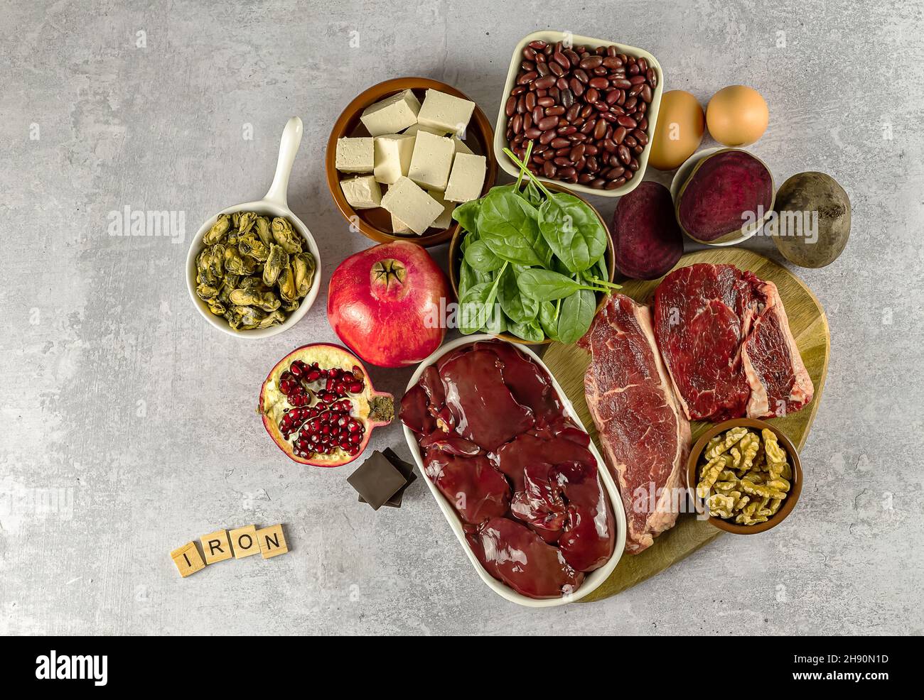 Aliments riches en nutriments Banque de photographies et d’images à ...