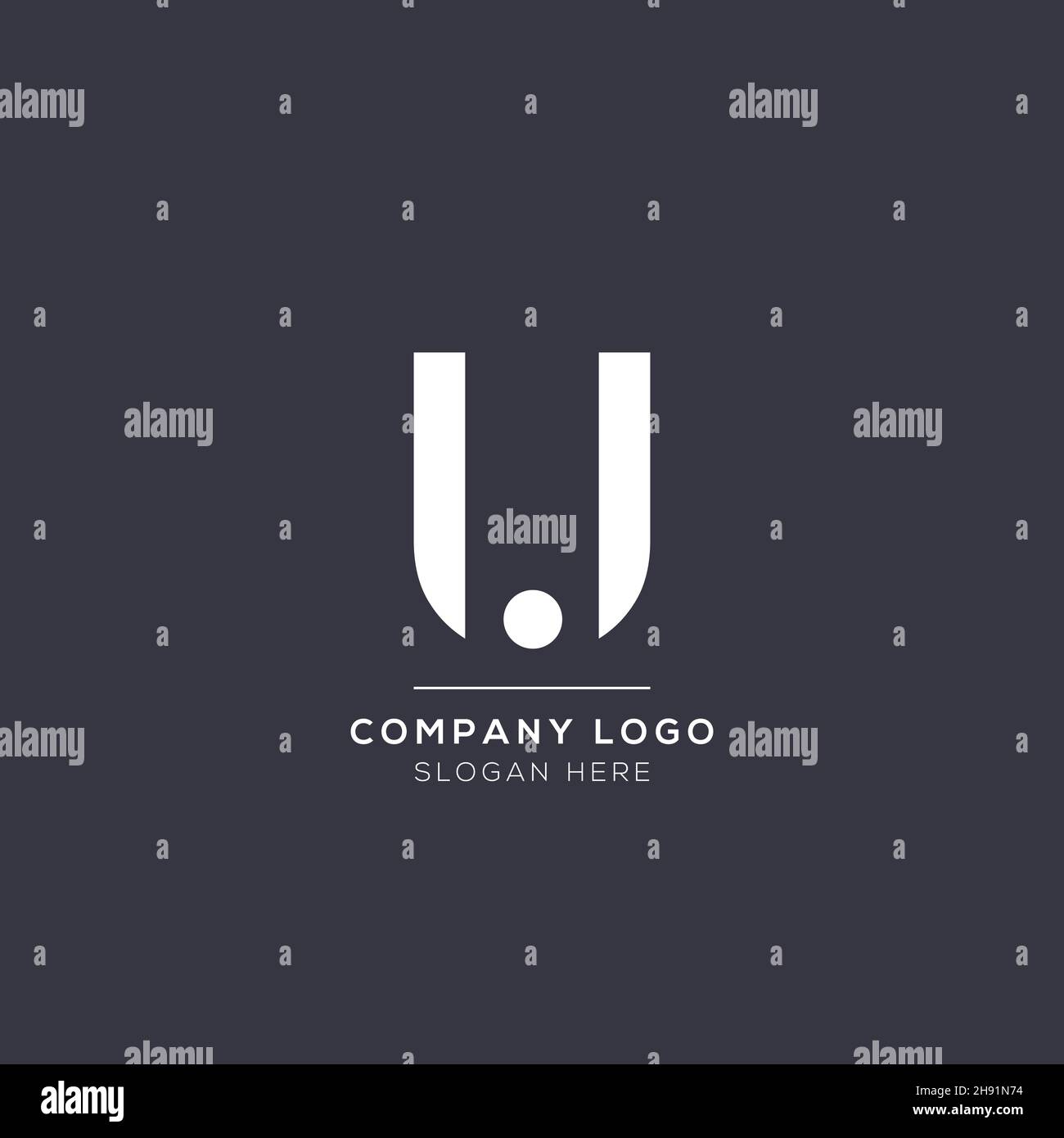 Lettre U moderne unique logo de l'entreprise Design Alphabet icône ...