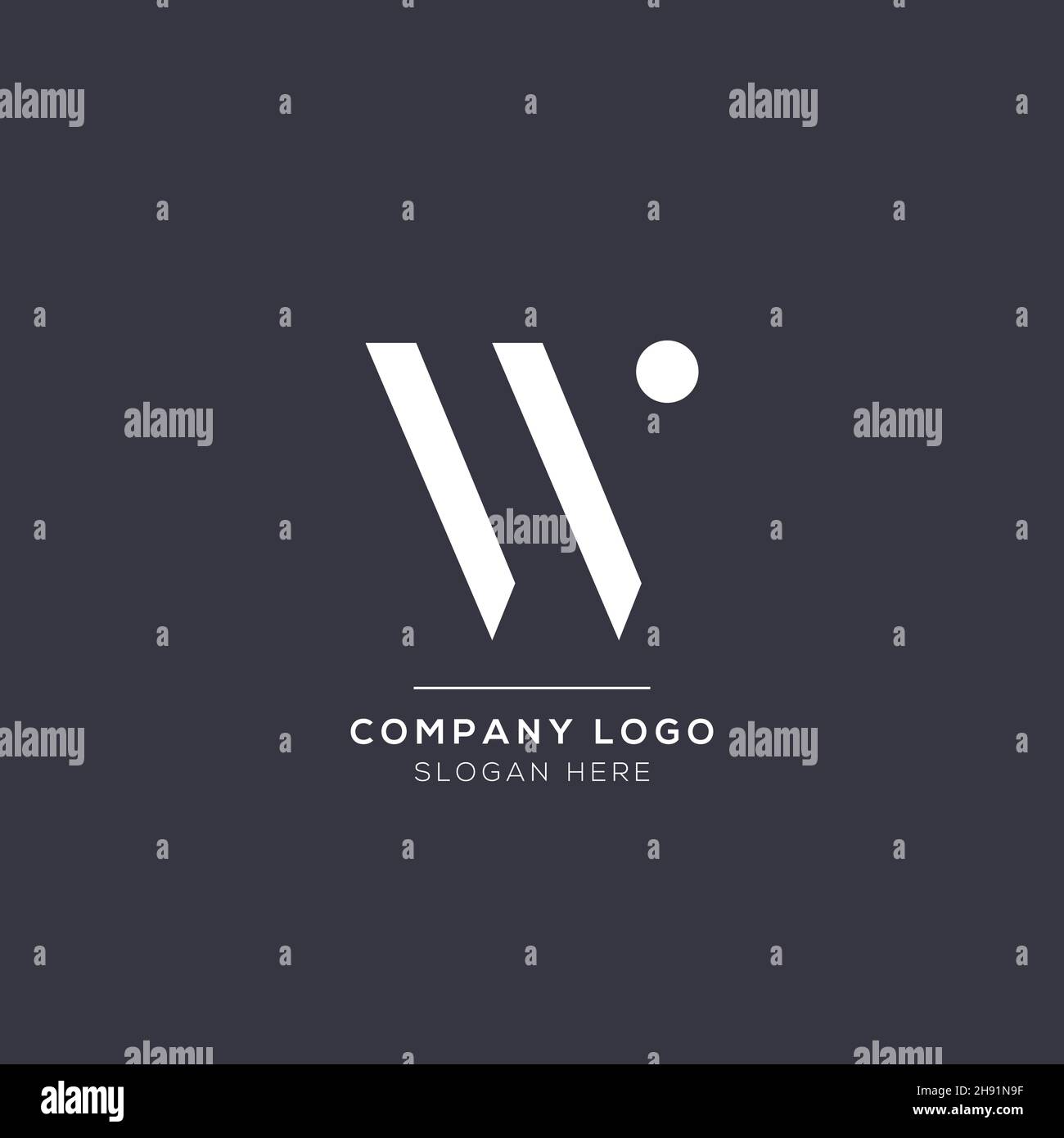 Lettre W Business logo Design icône Alphabet symbole vectoriel unique ...