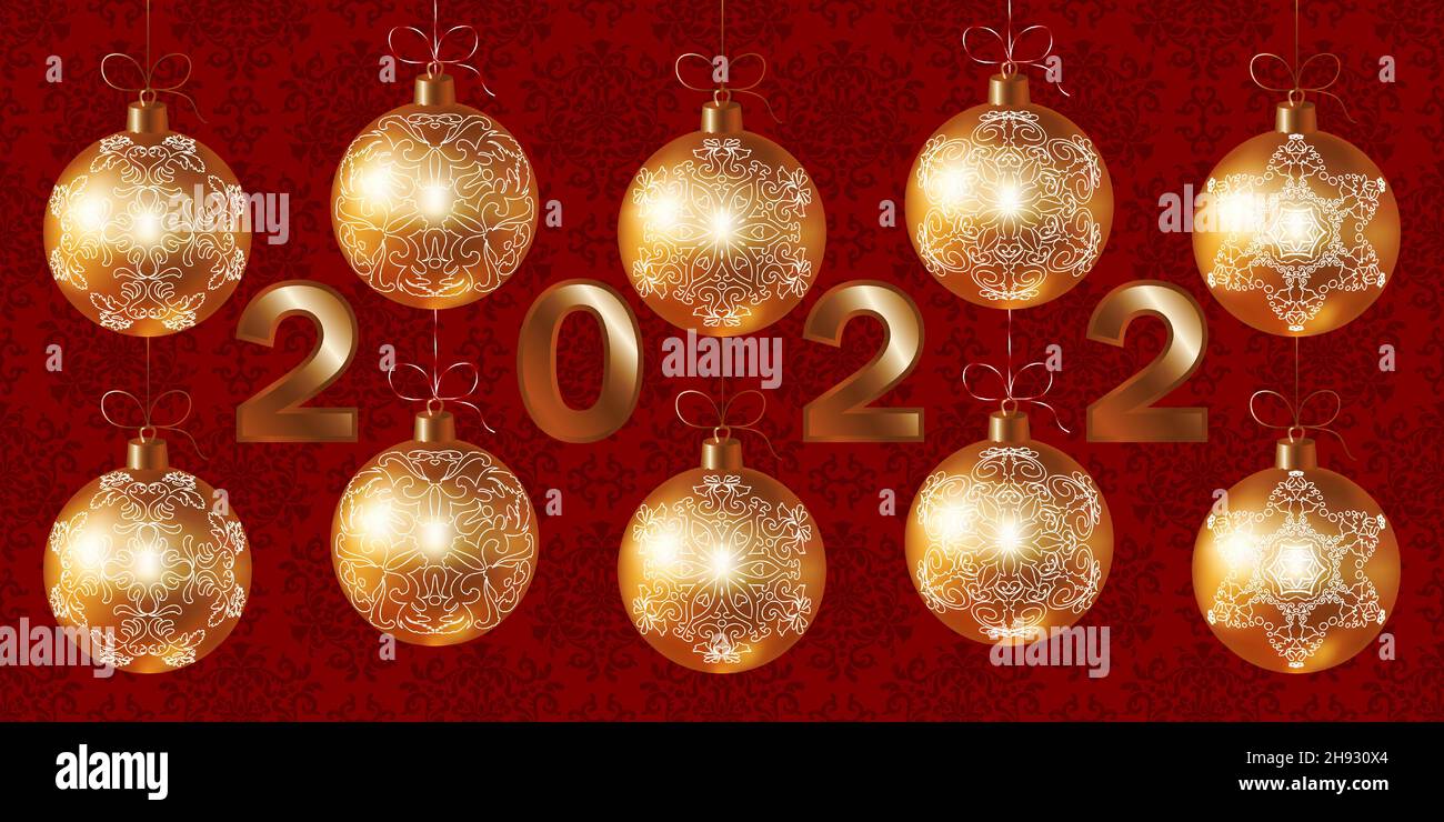 Carte de voeux 2022 Banque d'images vectorielles - Alamy