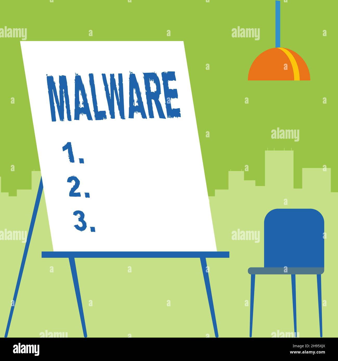 Affiche textuelle indiquant le programme malveillant.Présentation de l ...