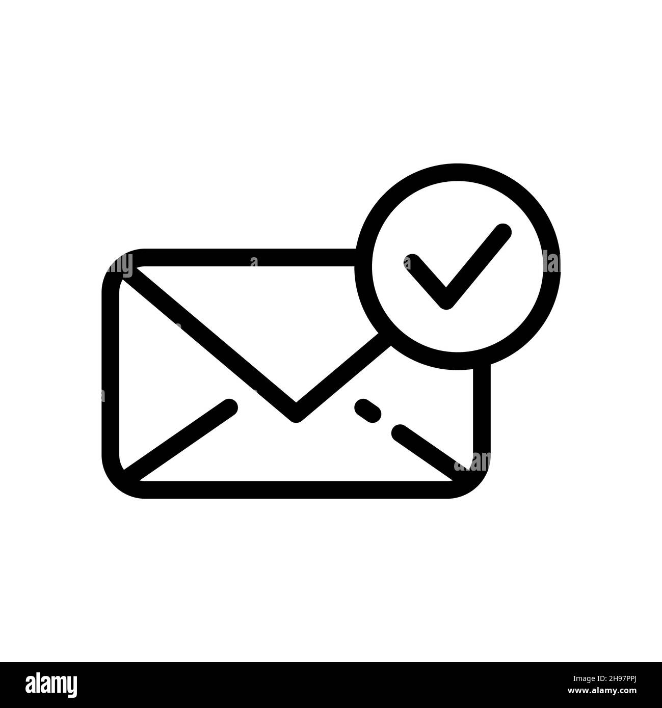 Icône courrier.Envoyer un pictogramme de message pour le Web.Vecteur de ...