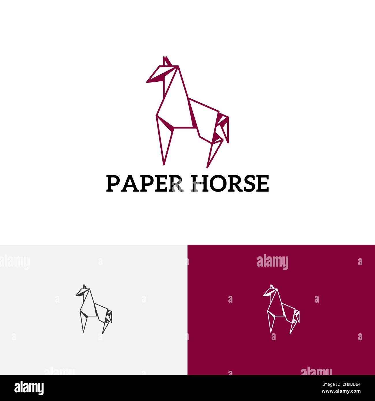 Logo origami Banque de photographies et d’images à haute résolution - Alamy
