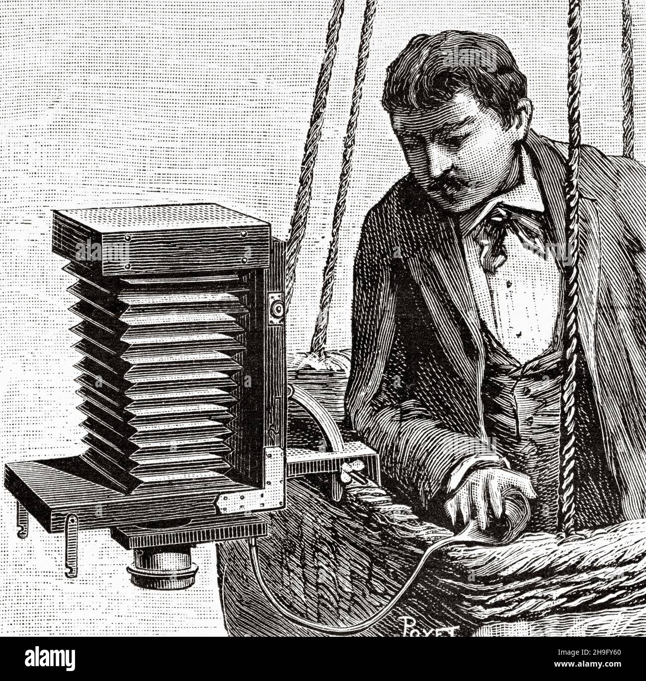 Vintage old photo camera draw Banque de photographies et d’images à ...