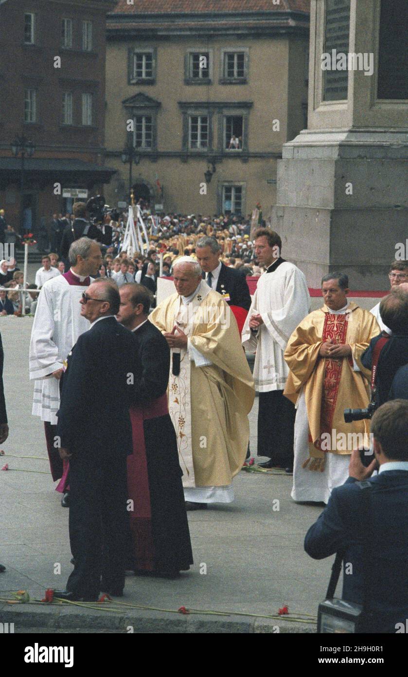 Varsovie 14.06.1987.III pielgrzymka papie¿a Jana Paw³a II do Polski ...
